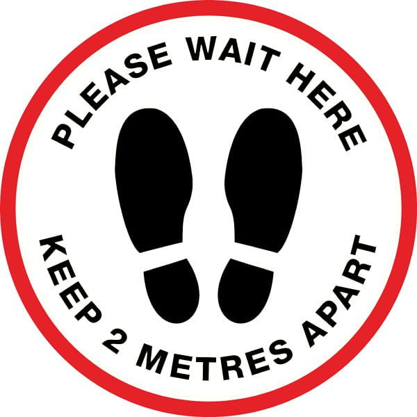 COVID-19 Social Floor Decals – Statutory Signs